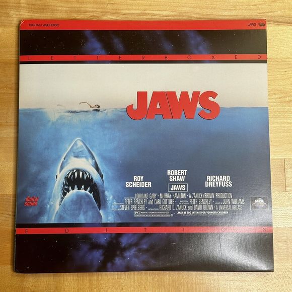 Media | Jaws Laserdisc Roy Scheider Robert Shaw Richard Dreyfuss ...